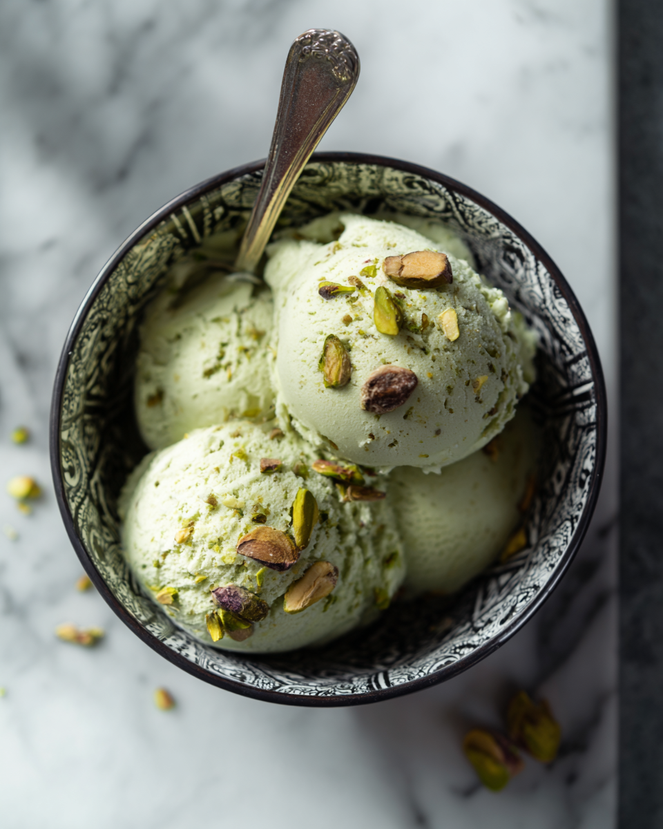 Easy Homemade Pistachio Ice Cream Recipe – Creamy and Naturally Nutty